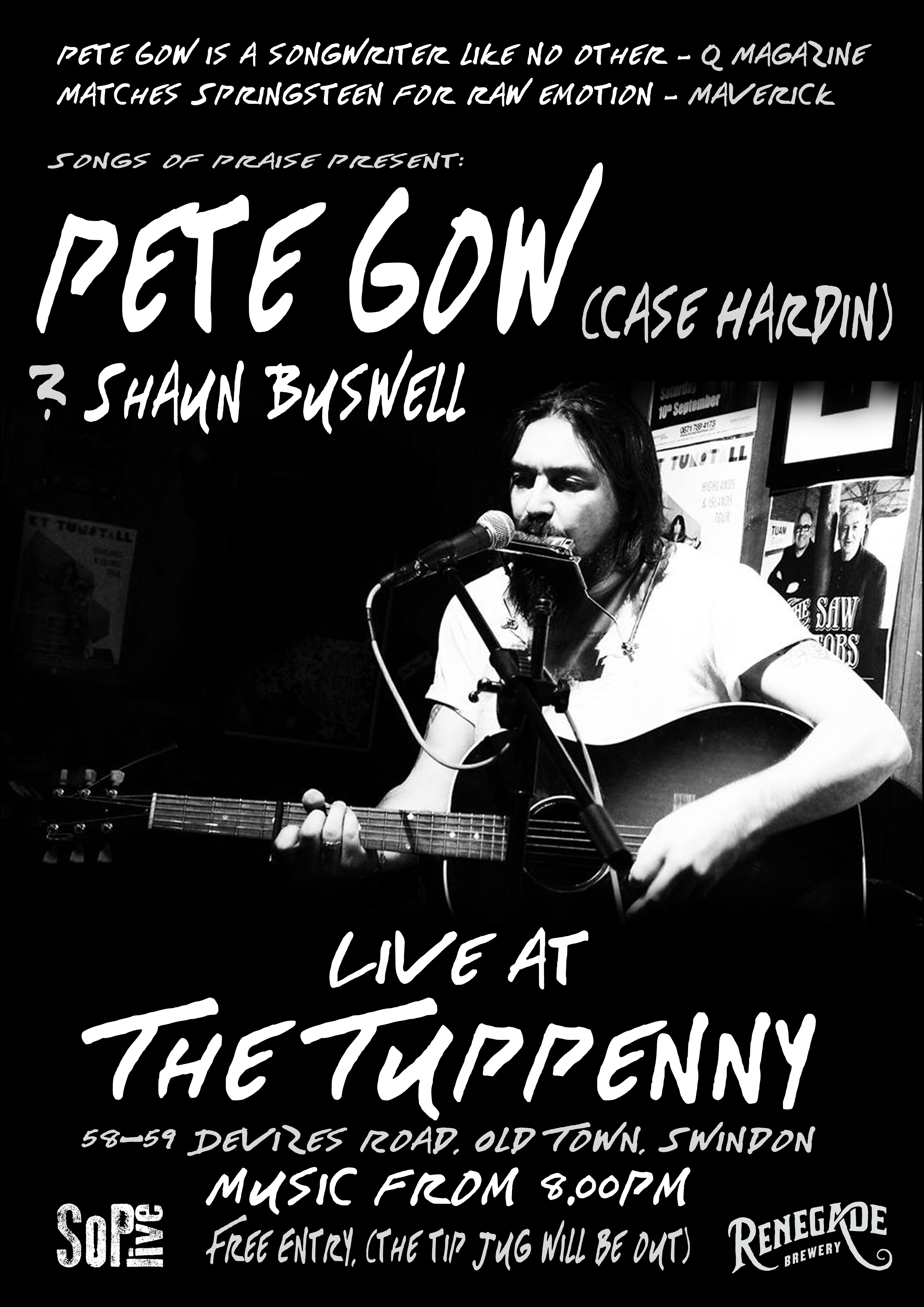 Live Music Session #2 – Pete Gow – The Tuppenny