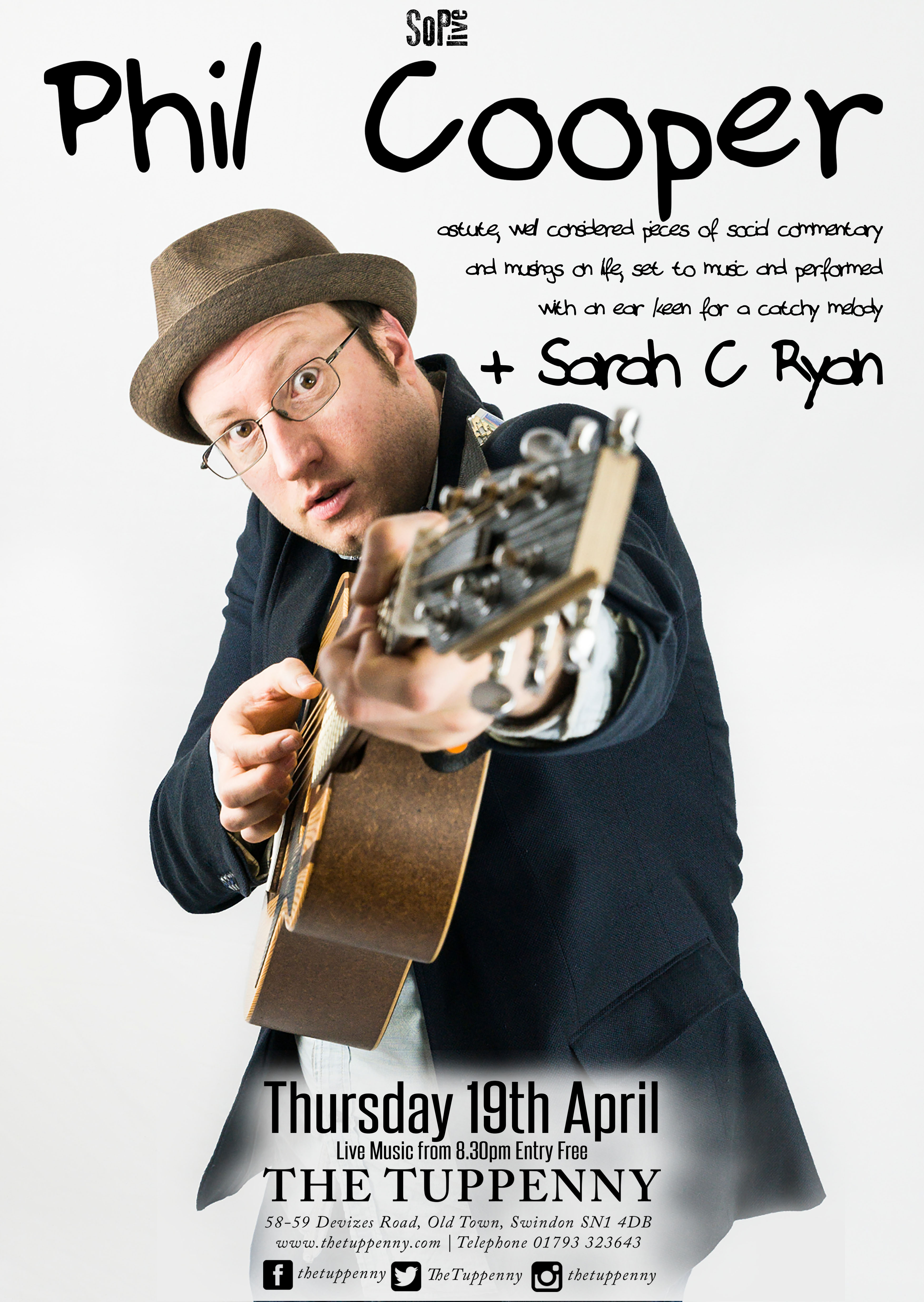 Live Music Session #25 – Phil Cooper + Sarah C Ryan – The Tuppenny